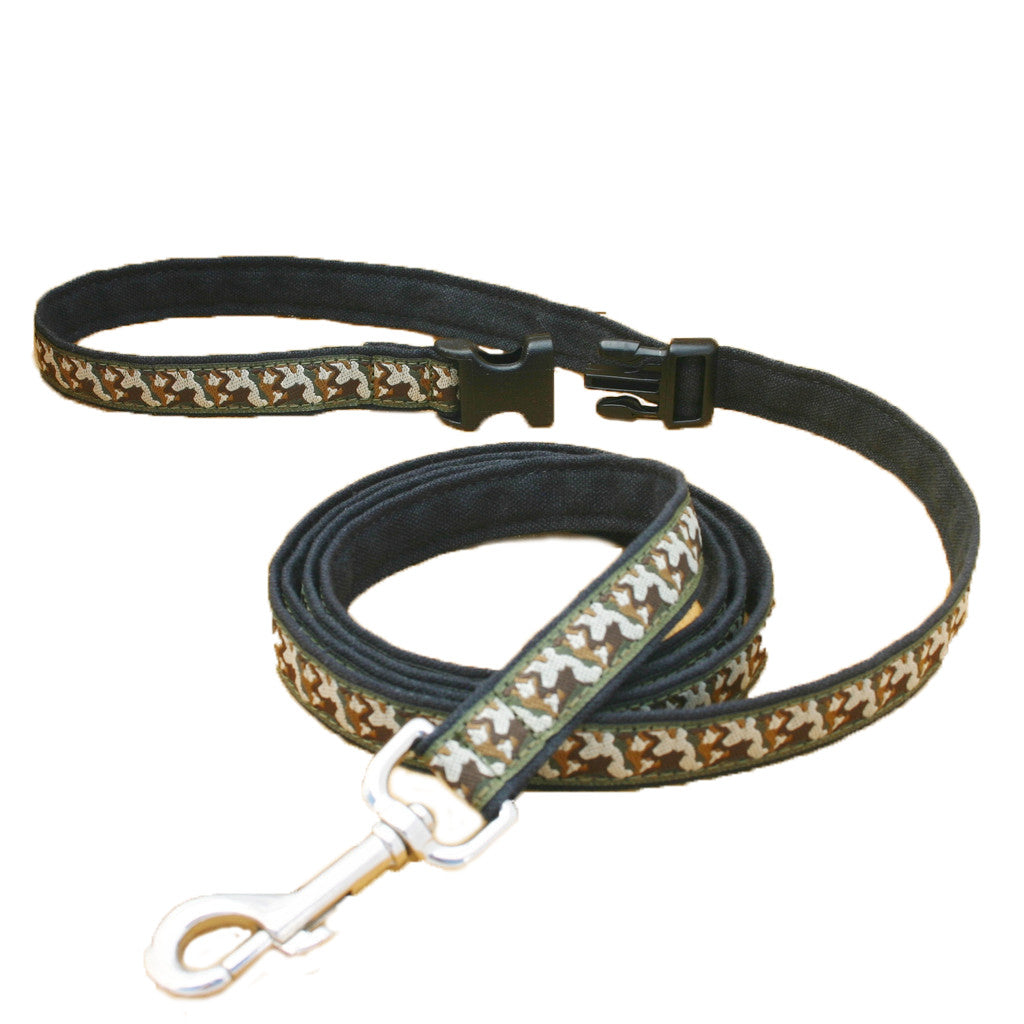 Hemp Dog Leash 6' Camo Canvas Click n' Go Leash | The Good Dog Company