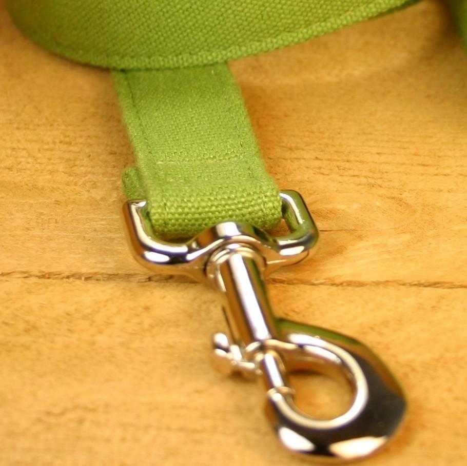 Hemp Dog Leash 6' Green Basic Canvas | The Good Dog Company