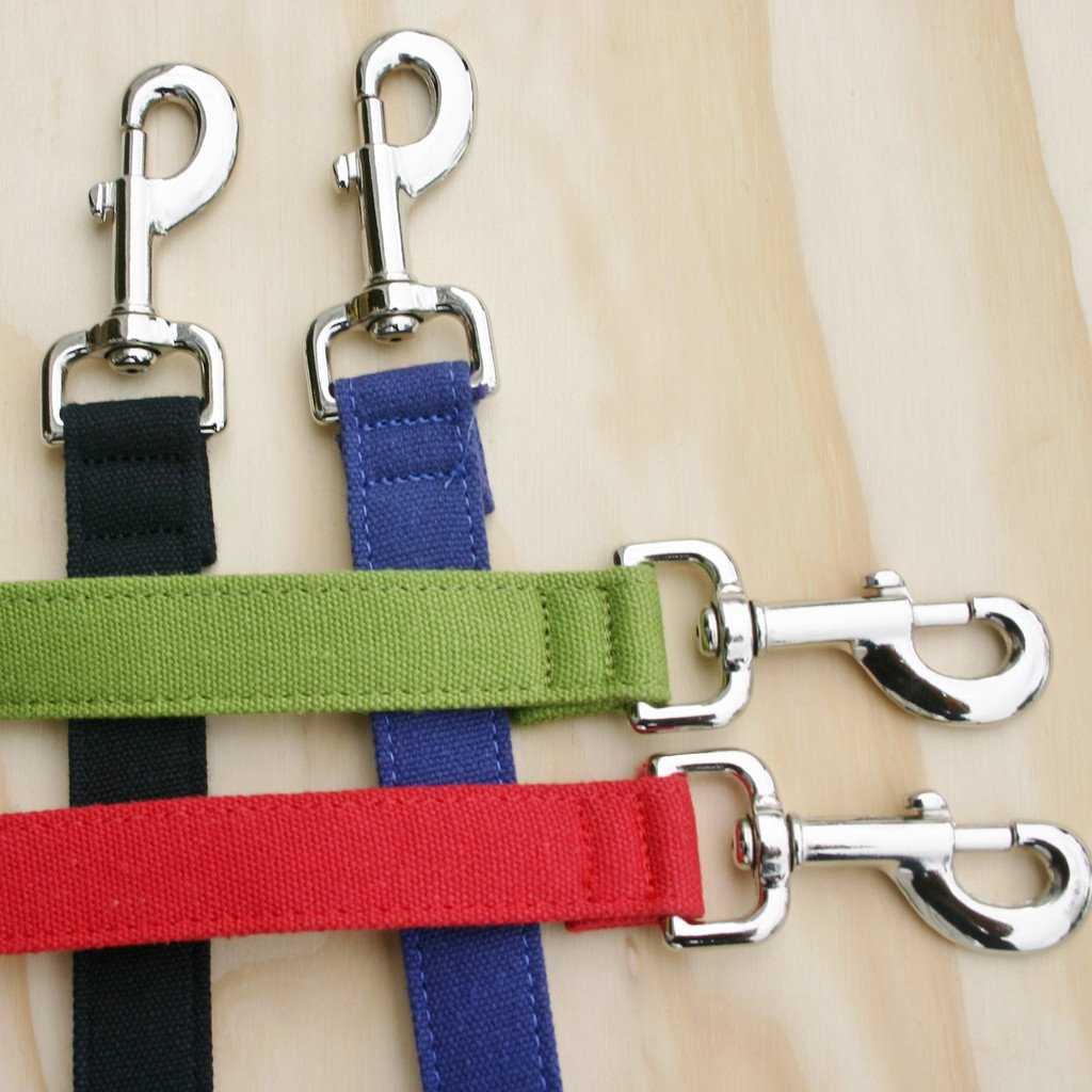 Hemp Dog Leash 6' Green Basic City Clicker with control loop
