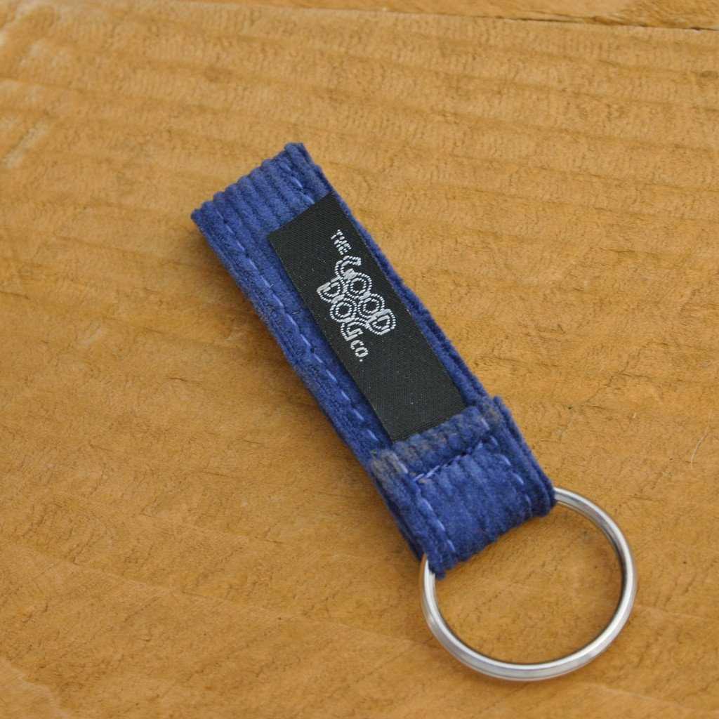 Hemp Key Chain Blue Corduroy | The Good Dog Company